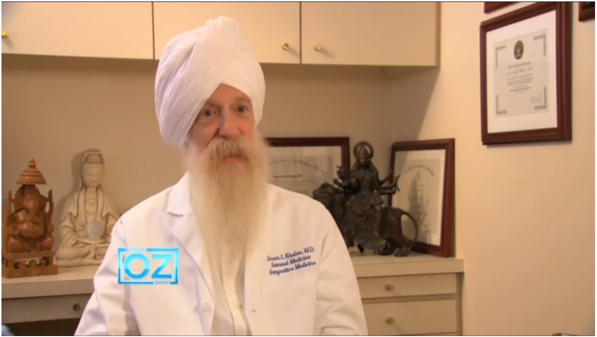 Dr. Soram Khalsa on 'The Dr. Oz Show' | SikhNet
