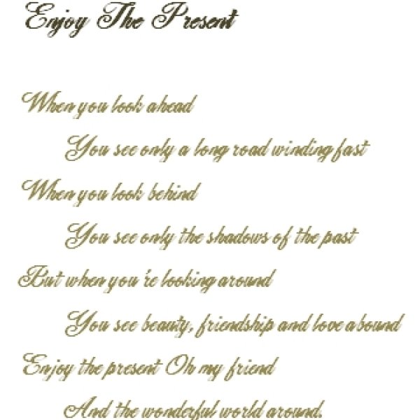 'Enjoy the Present' & 'Thanks' ~ Short poems | SikhNet