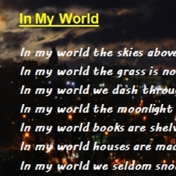 In My World ~ Poem | SikhNet