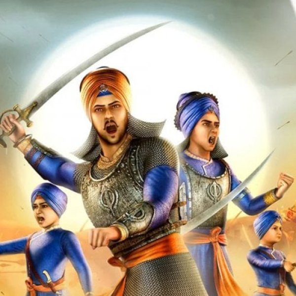Guru Gobind Singh Ji With Sahibzade