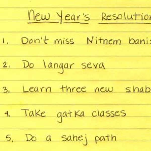 Have You Made A New Year Commitment Sikhnet